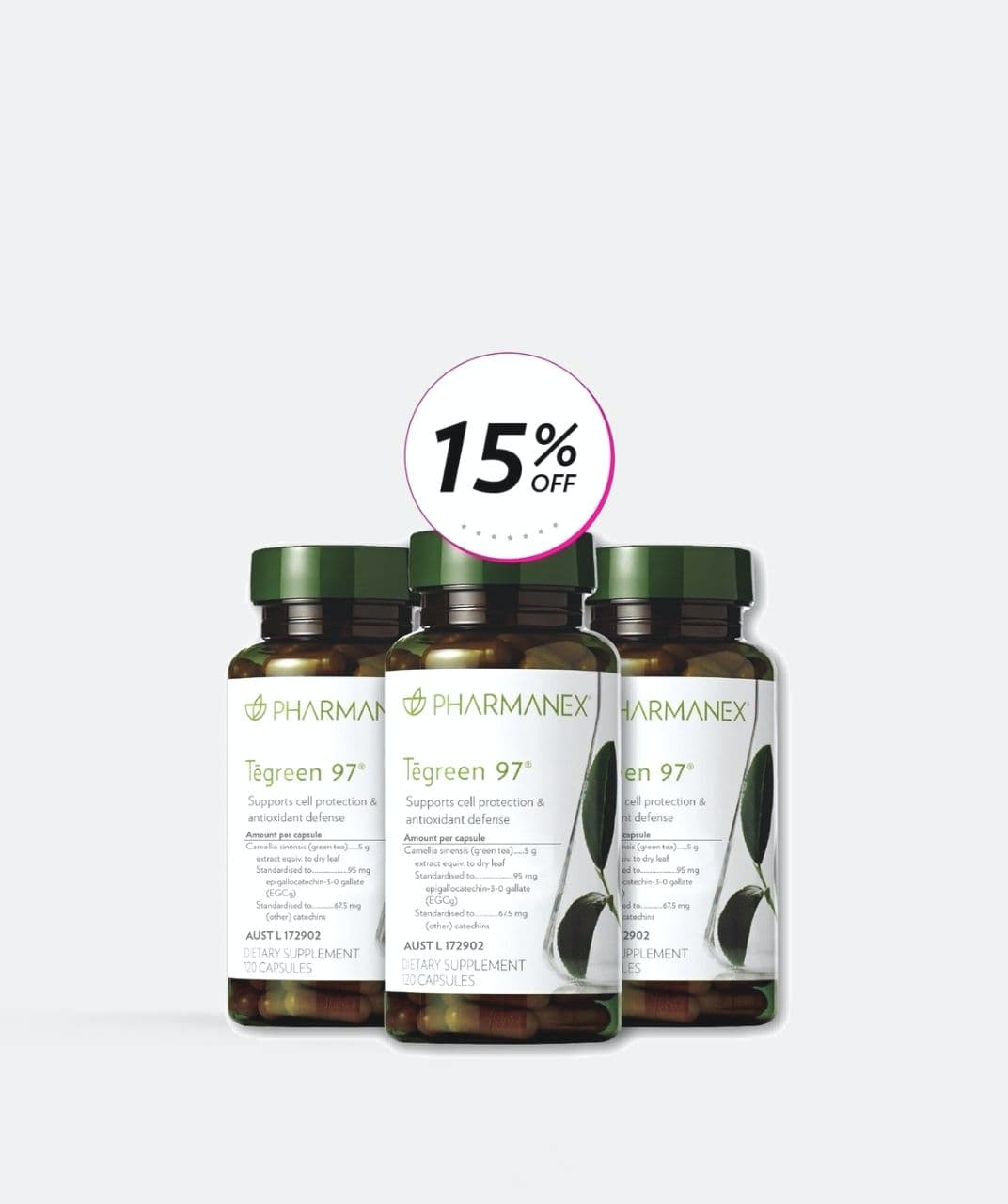 Tegreen 97 120 Count 3-Pack (AU & NZ) | 2025 Urban Beauty Care